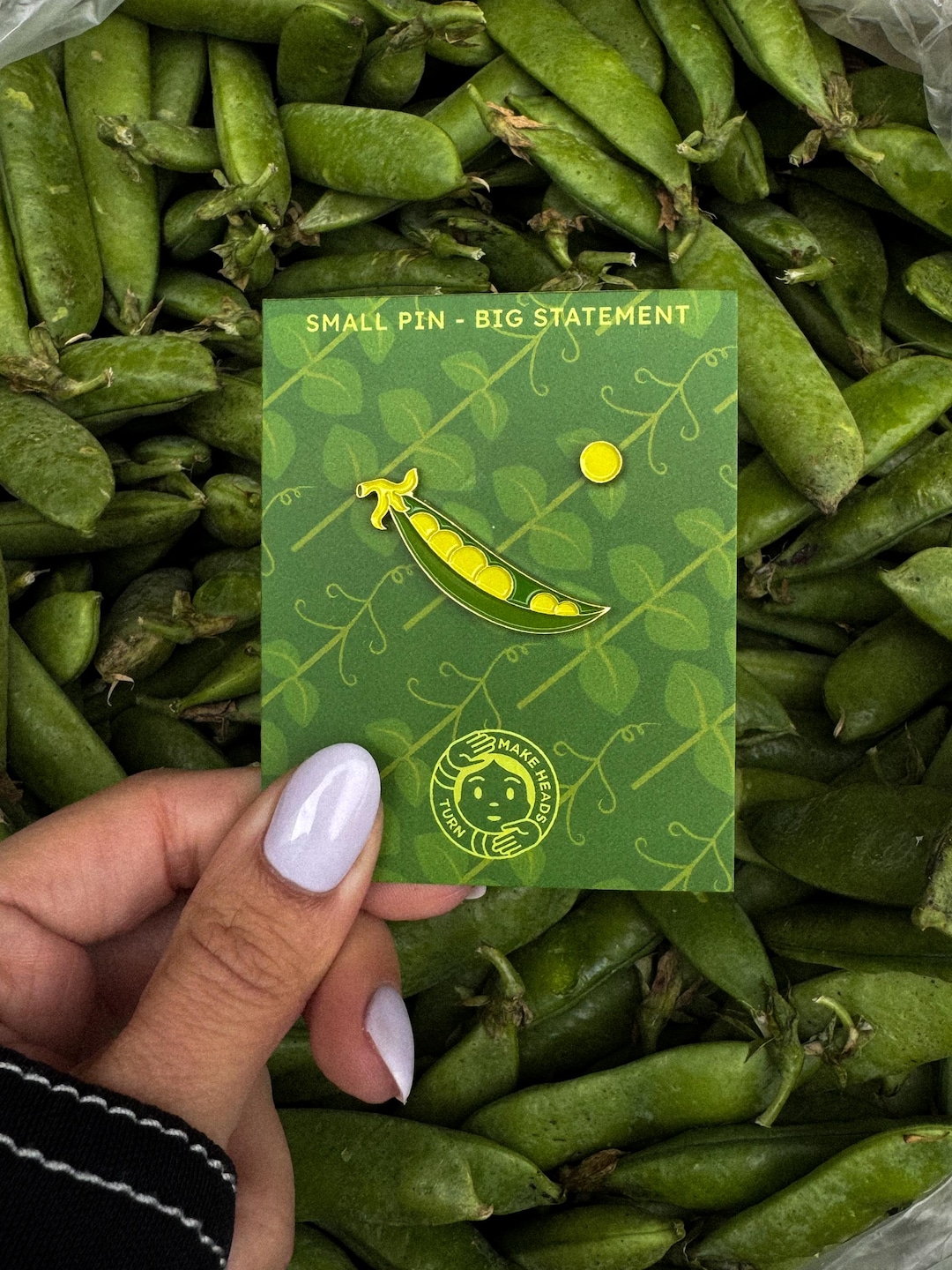 Green Peas Enamel Pin - Garden Peas Brooch - Fresh Pea Pod Pin Badge ...