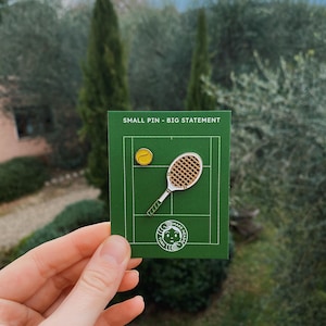 Tennis Racket Pin - Funny Enamel Pin - Sports Lover Gift - Cute Pin ...