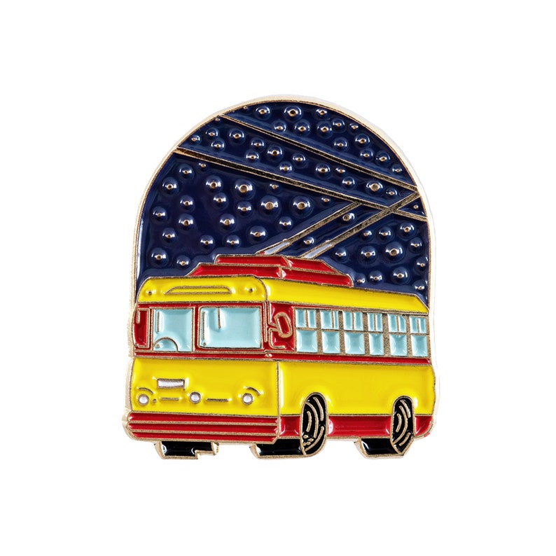 Trolleybus Enamel Pin Bus Lapel Pin Public Transport Pin - Etsy