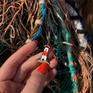 Lighthouse Enamel Pin - Sailor Lapel Pin - Lighthouse Pin Badge - Sea ...