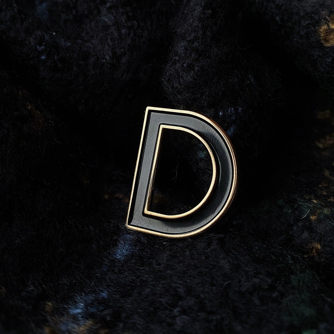 Letter D Pin - Letter D Lapel Pin - Initial Letter Patch - Alphabet ...