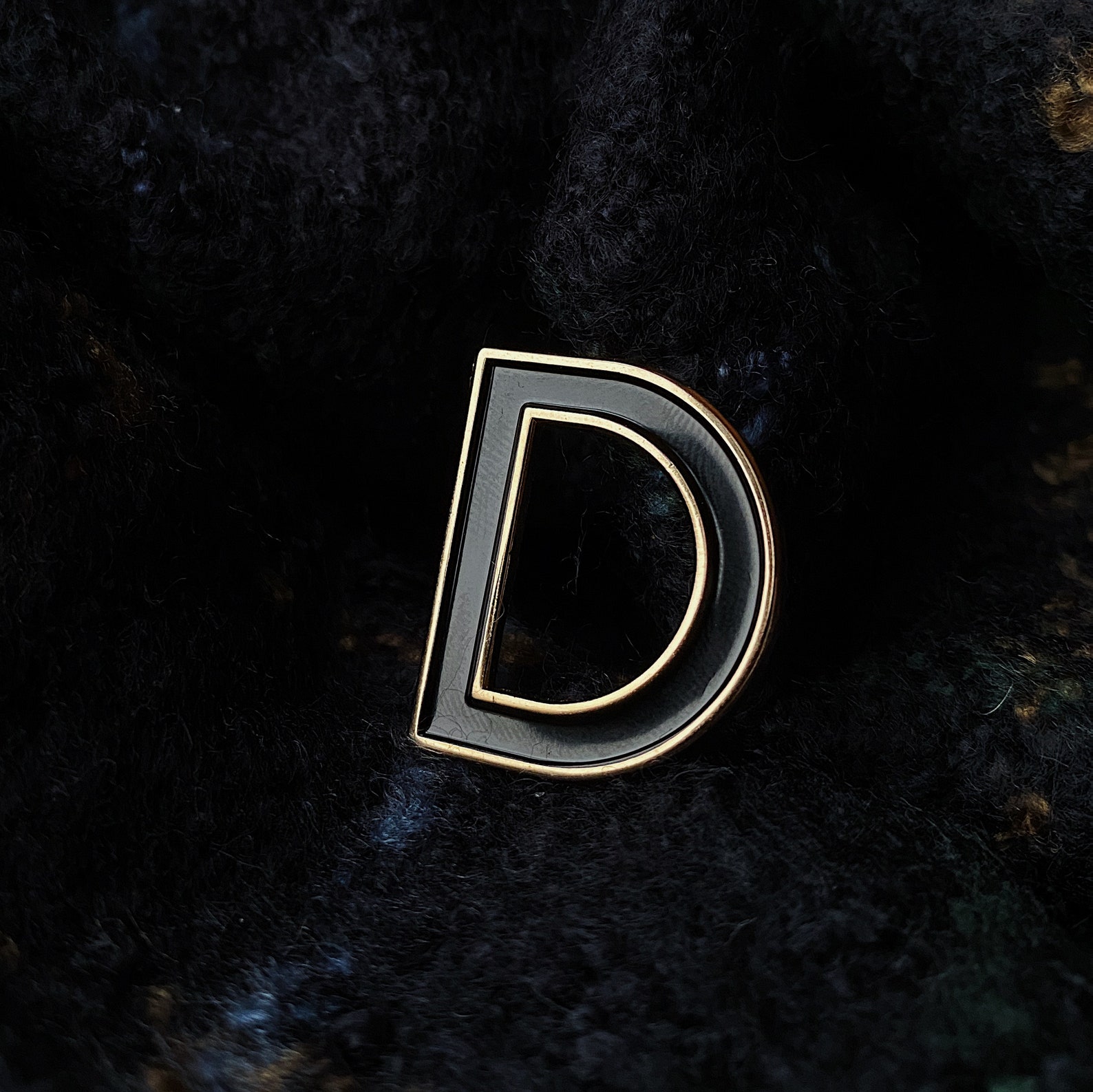 Letter D Pin Letter D Lapel Pin Initial Letter Patch - Etsy