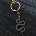 Golden Snake Keychain and Pin Set Enamel Keychain and Pin - Etsy