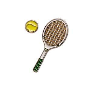 Tennis Racket Pin - Funny Enamel Pin - Sports Lover Gift - Cute Pin ...