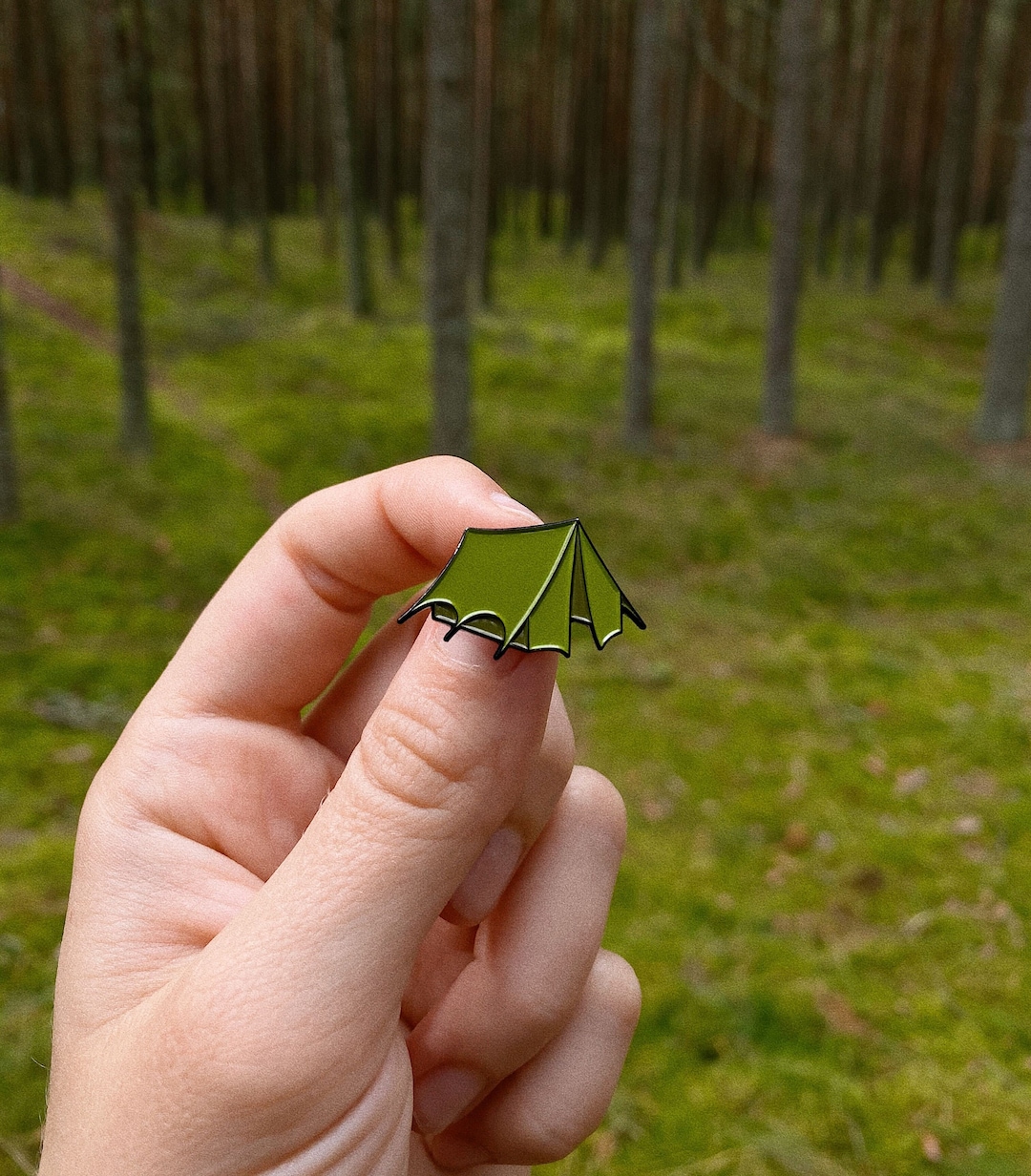 Camping Tent Pin Enamel Pin Tent Pin Badge Camping Lover Gift Nature ...