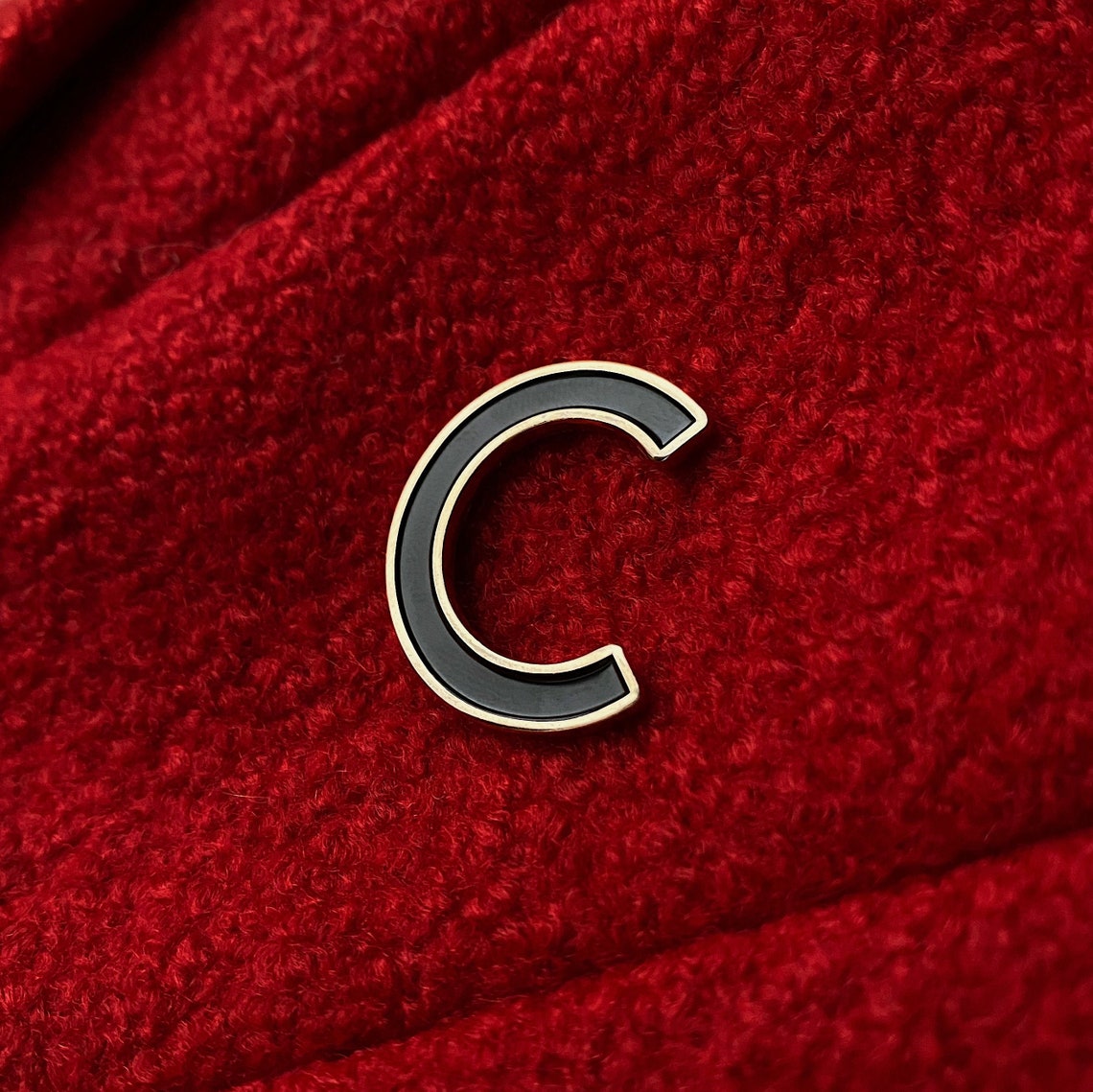 Letter C Enamel Pin Letter C Lapel Pin Initial Letter - Etsy