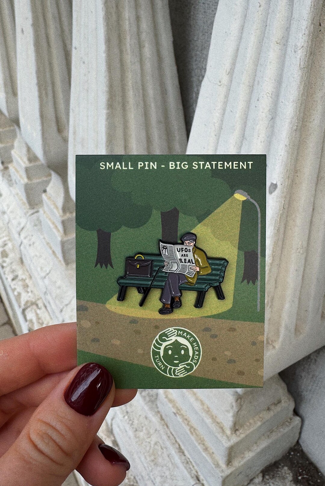 Grandpa: Ufos Are Real Enamel Pin - Alien Believer Brooch - UFO ...