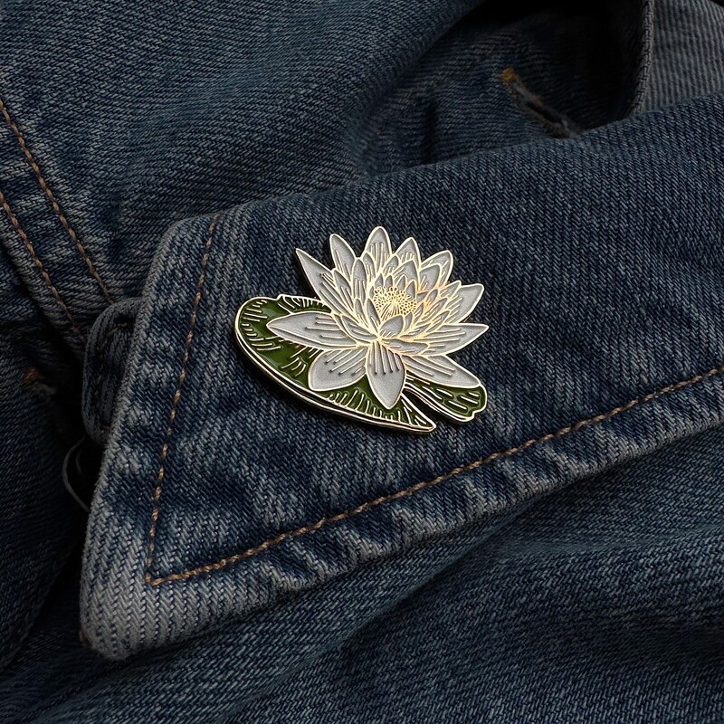 Enamel Lotus - Etsy