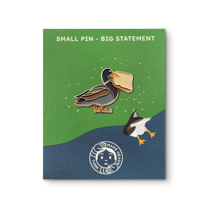 Lucky Duck Enamel Pin - Duck Lapel Pin - Birds Lover Badge - Nature ...