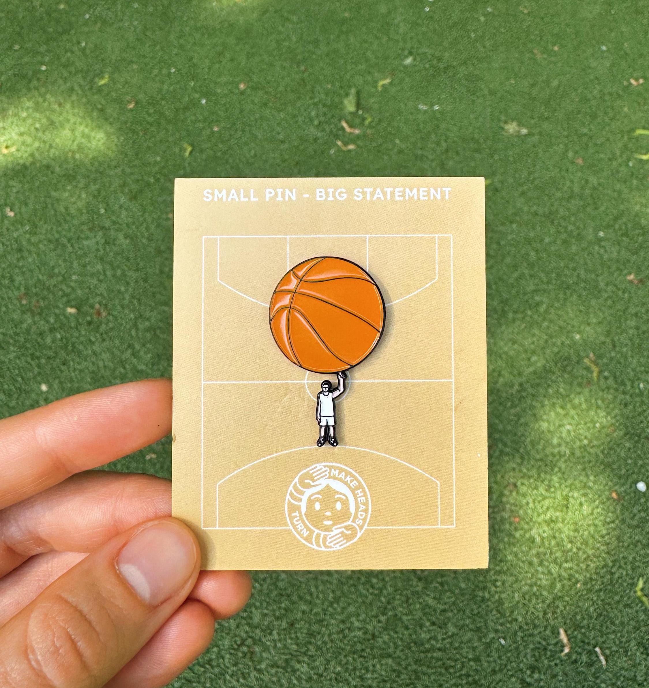 Basketball Enamel Pin - Sport Lover Lapel Pin - Balance Broch ...