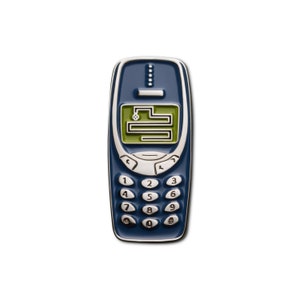 Snake Game Nokia 3310 Enamel Pin - Brick Phone Enamel Pin - Brick Phone ...