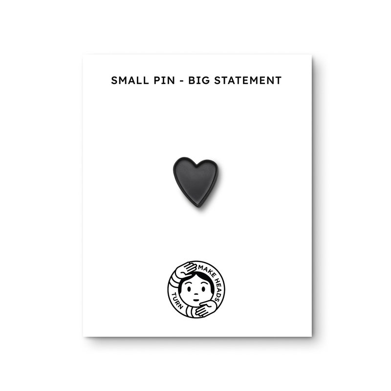 Heart Pin - Etsy