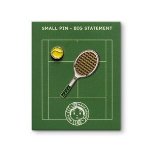 Tennis Racket Pin - Funny Enamel Pin - Sports Lover Gift - Cute Pin ...