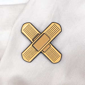 Plaster Enamel Pin Medicine Pin Plaster Lapel Pin - Etsy