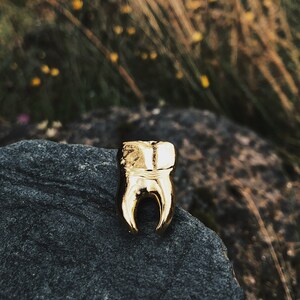 Enamel Pin - Golden Tooth Pin - Dental Lapel Pin - Dentist Gift ...