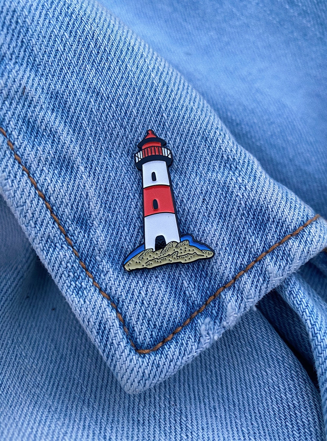Lighthouse Enamel Pin - Sailor Lapel Pin - Lighthouse Pin Badge - Sea ...