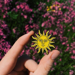 Sun Enamel Pin Unique Lapel Pin Sun Pin Badge Sunshine - Etsy