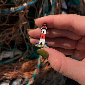 Lighthouse Enamel Pin - Sailor Lapel Pin - Lighthouse Pin Badge - Sea ...