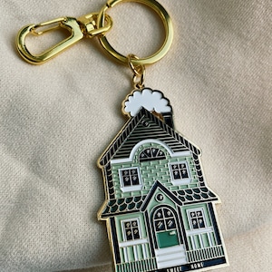 Enamel Keychain Home Sweet Home Key Ring Fun Keychain Bag Charm ...
