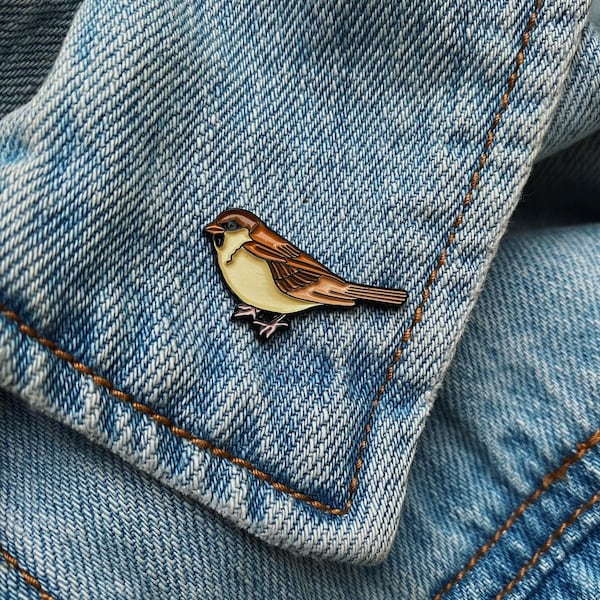 Bird Pin - Etsy