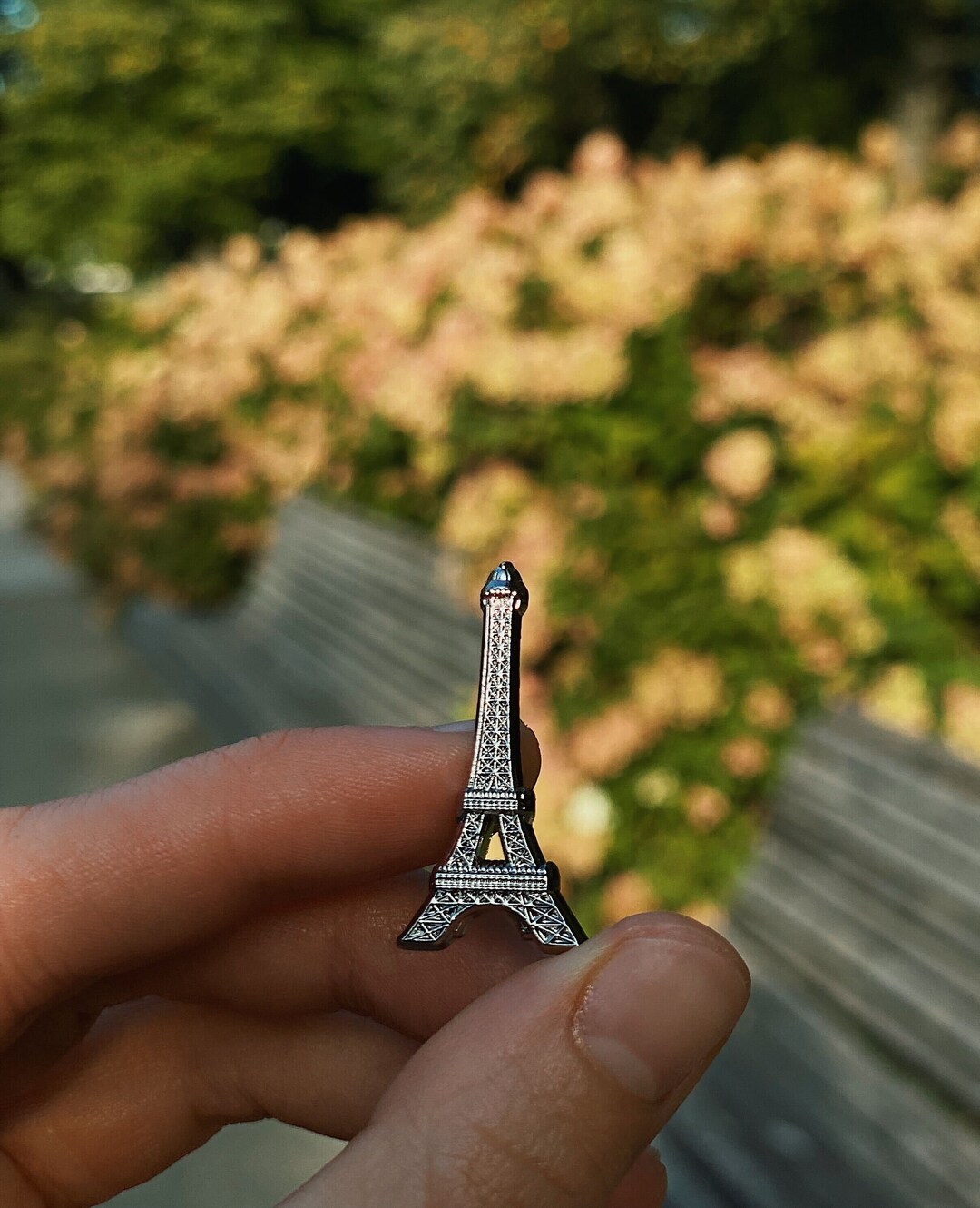 Eiffel Tower Pin Silver Eiffel Tower Lapel Pin Paris Pin Badge French ...