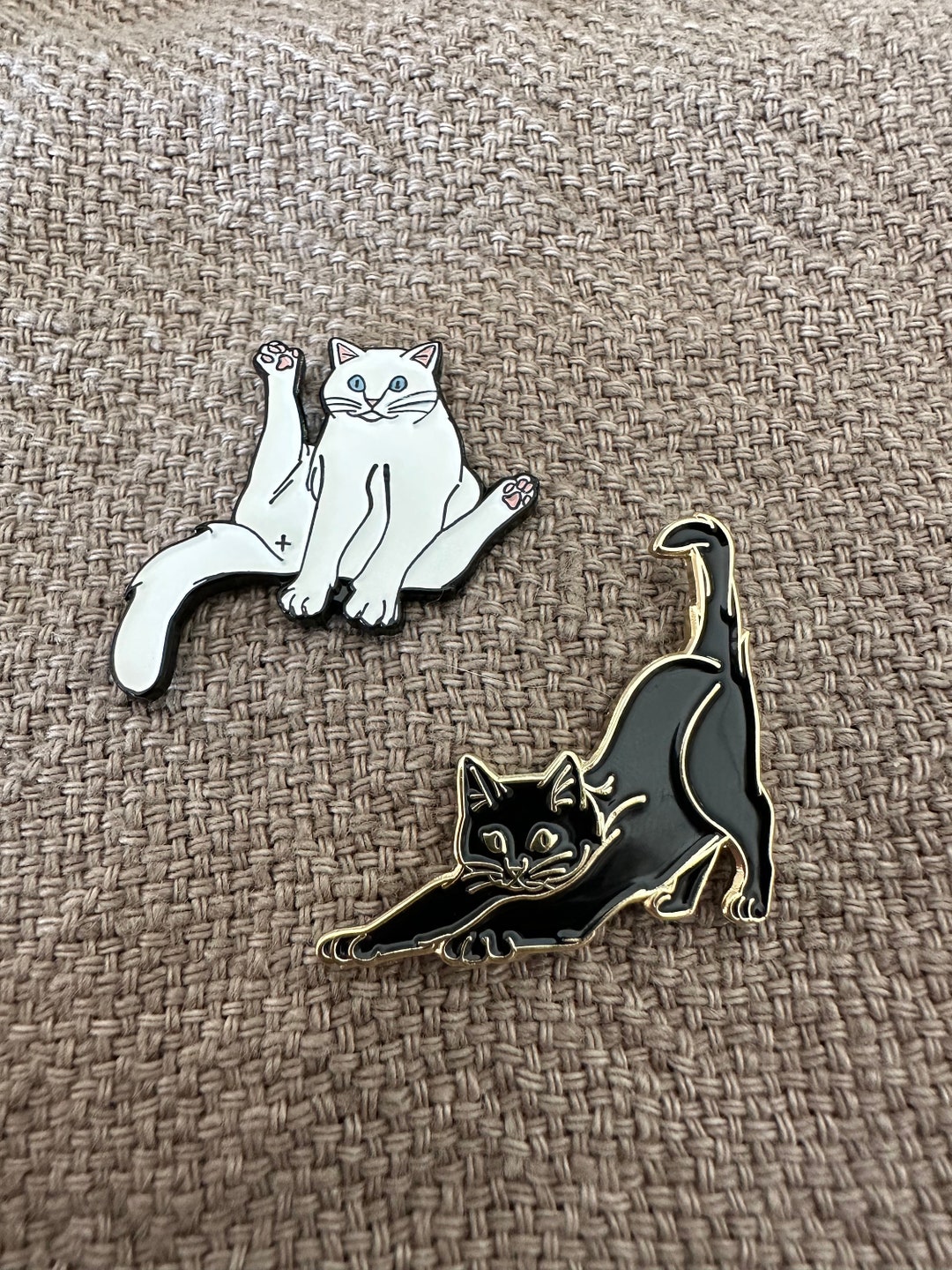Cat Enamel Pin Set Cats Badges Cute Pins Cute Small Gift - Etsy