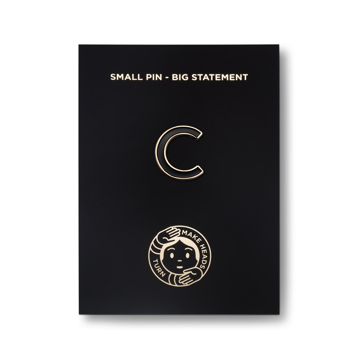 Letter C Enamel Pin - Letter C Lapel Pin - Initial Letter Patch ...