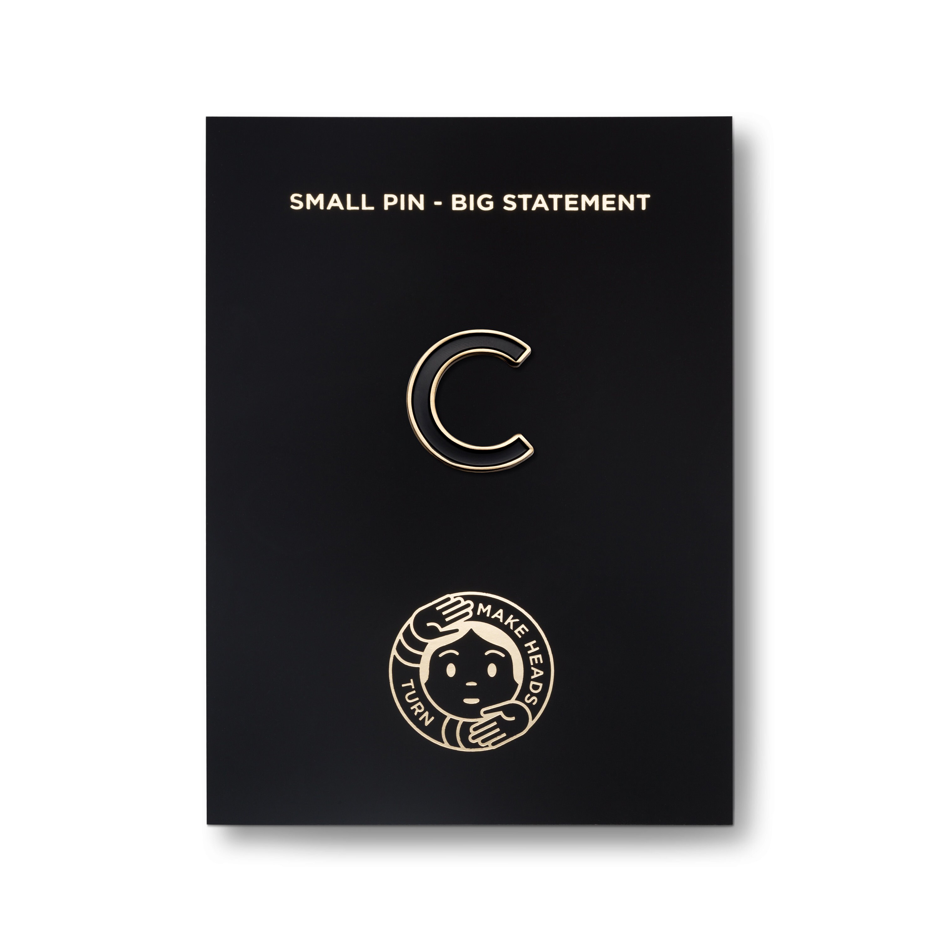 Letter C Enamel Pin Letter C Lapel Pin Initial Letter - Etsy