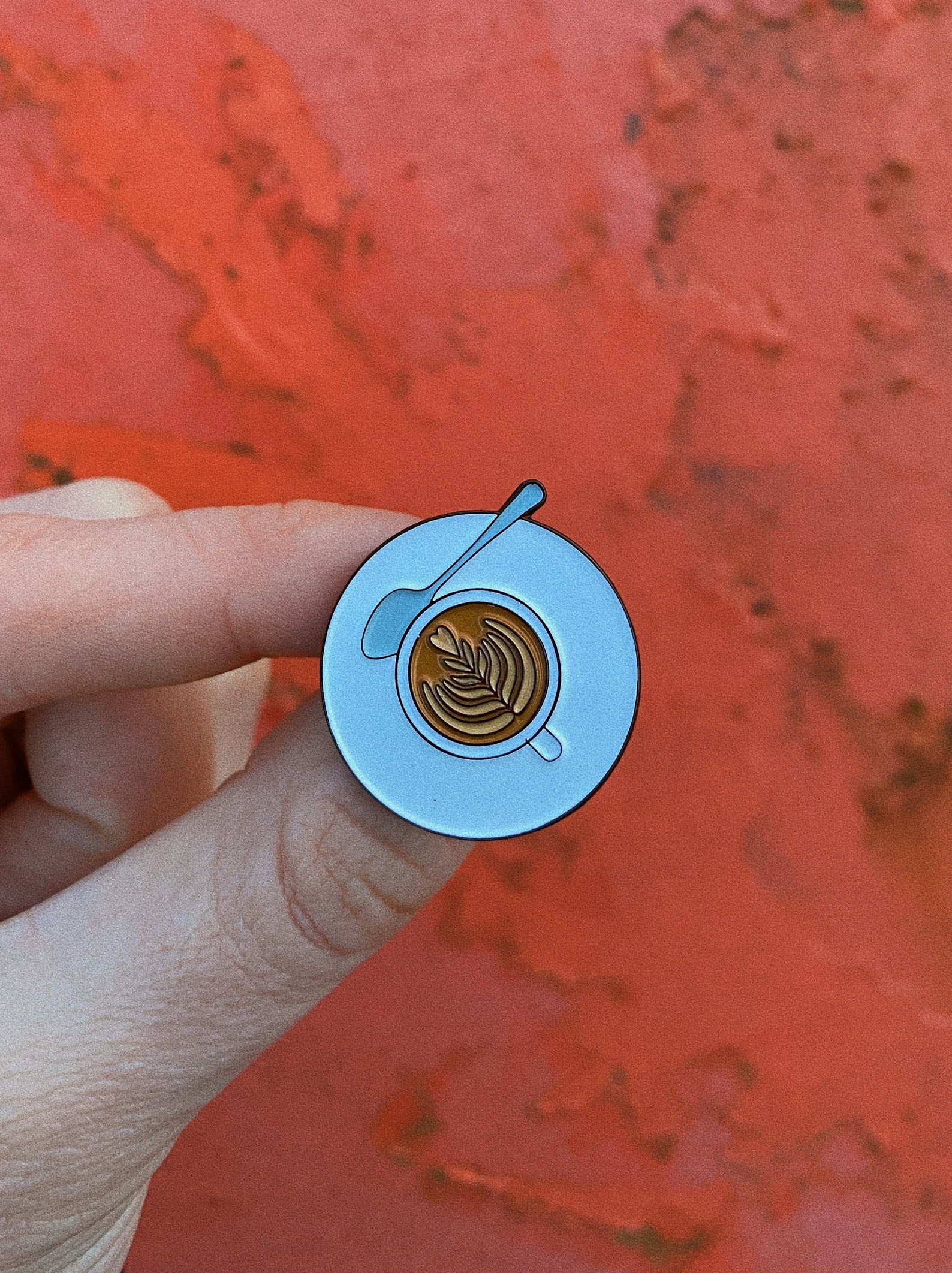 Coffee Cup Pin - Coffee Enamel Pin - Coffee Art Gift - Barista Cafe ...