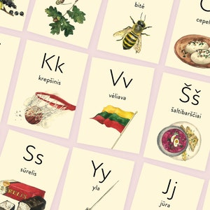 Printable Lithuanian Language Learning Cards - Digital Download ...
