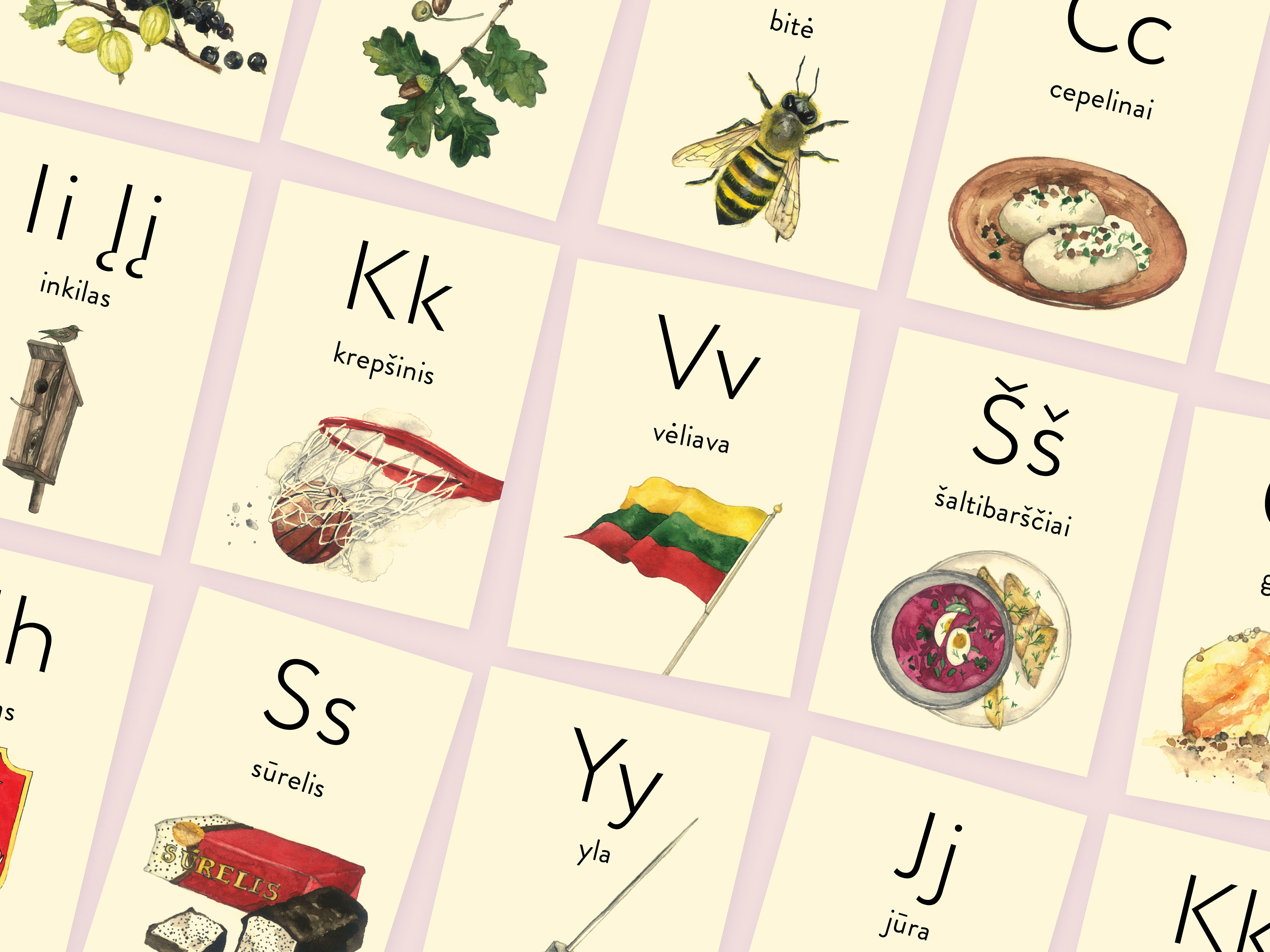 Printable Lithuanian Language Learning Cards Digital - Etsy