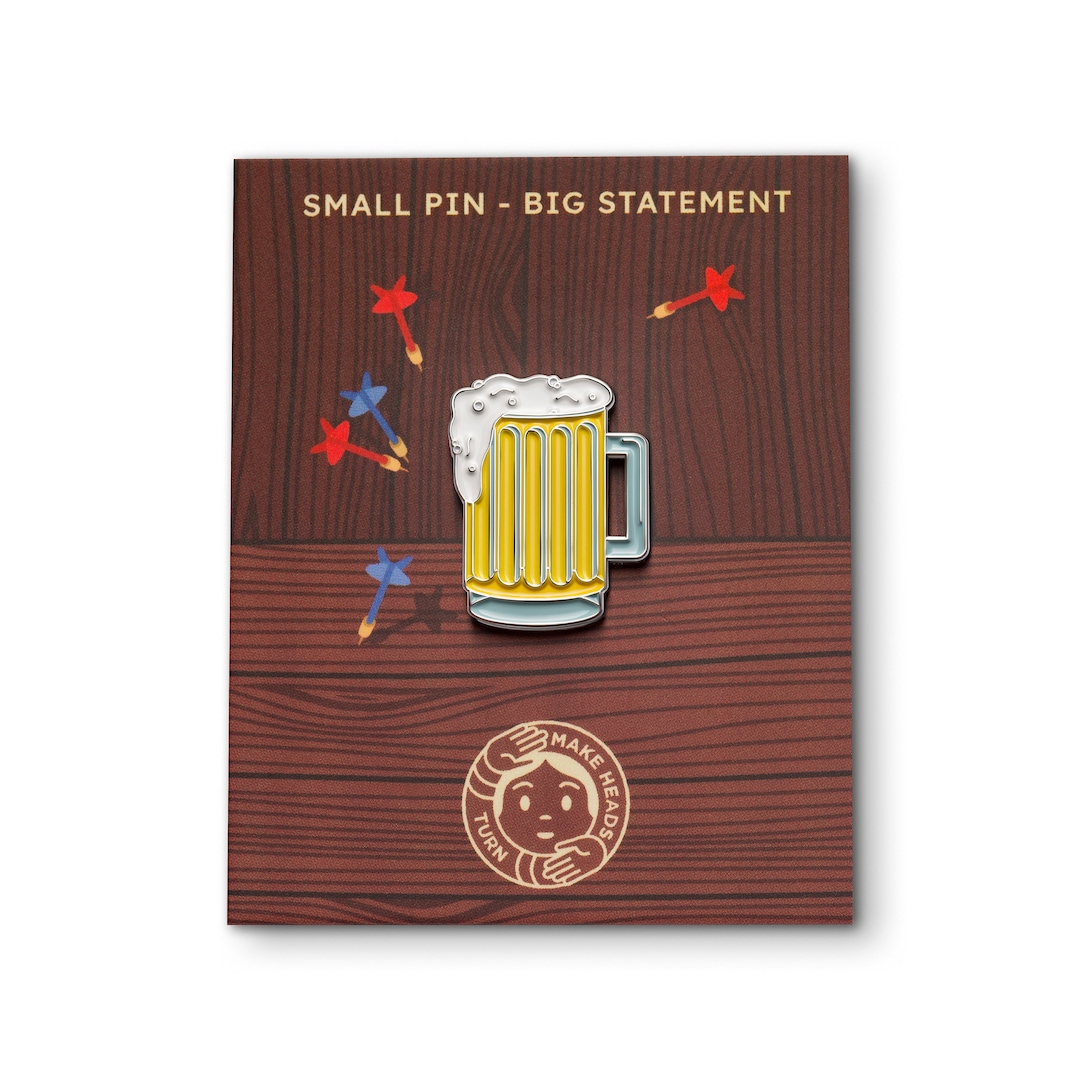 Beer Pin Cheers Enamel Pin Pub Accessories Alcohol Patch Cute Pin Badge ...