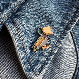Lucky Duck Enamel Pin - Duck Lapel Pin - Birds Lover Badge - Nature ...