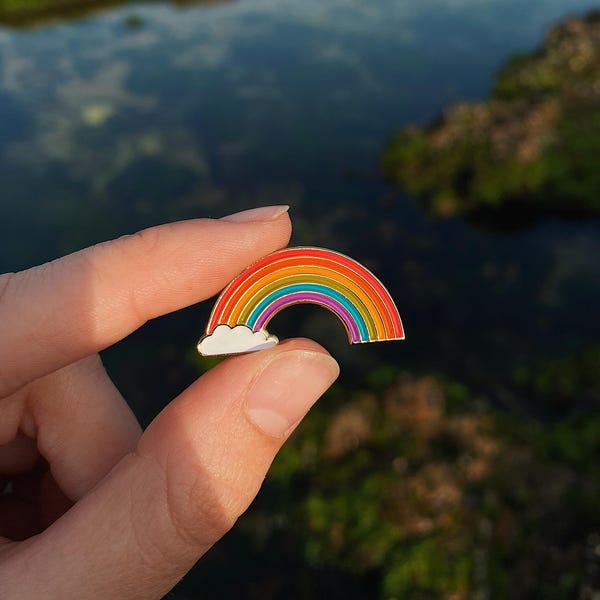 Rainbow Pins - Etsy