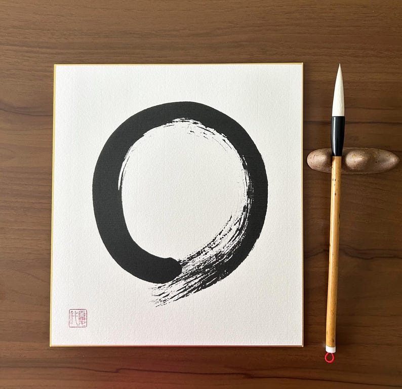 Enso - Original Japanese Calligraphy, Japanese Art, Japan, Japanese ...