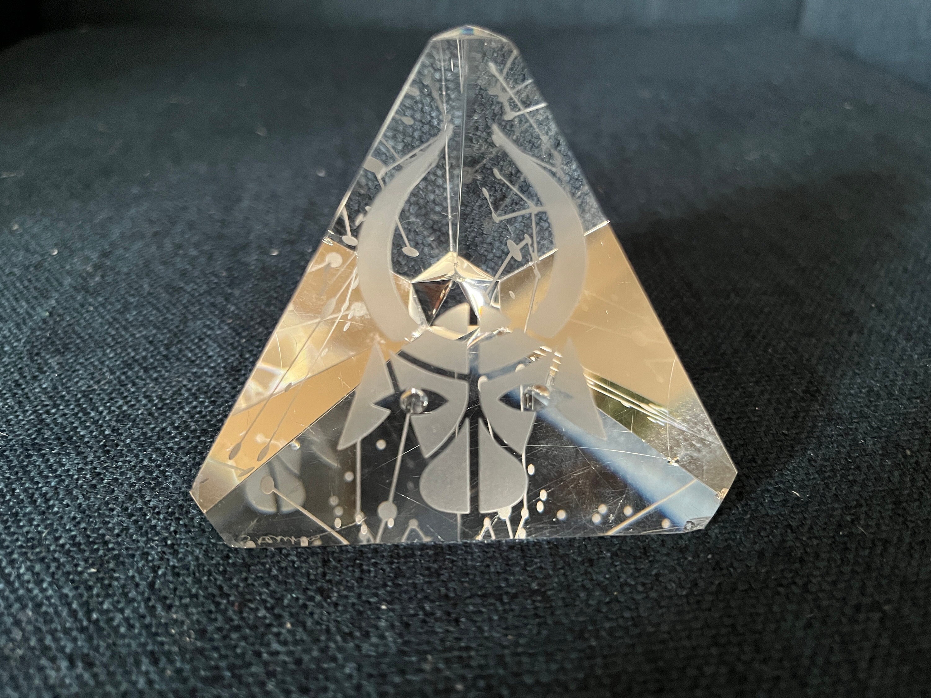 Steuben Etched Glass Zodiac Paperweight - Etsy