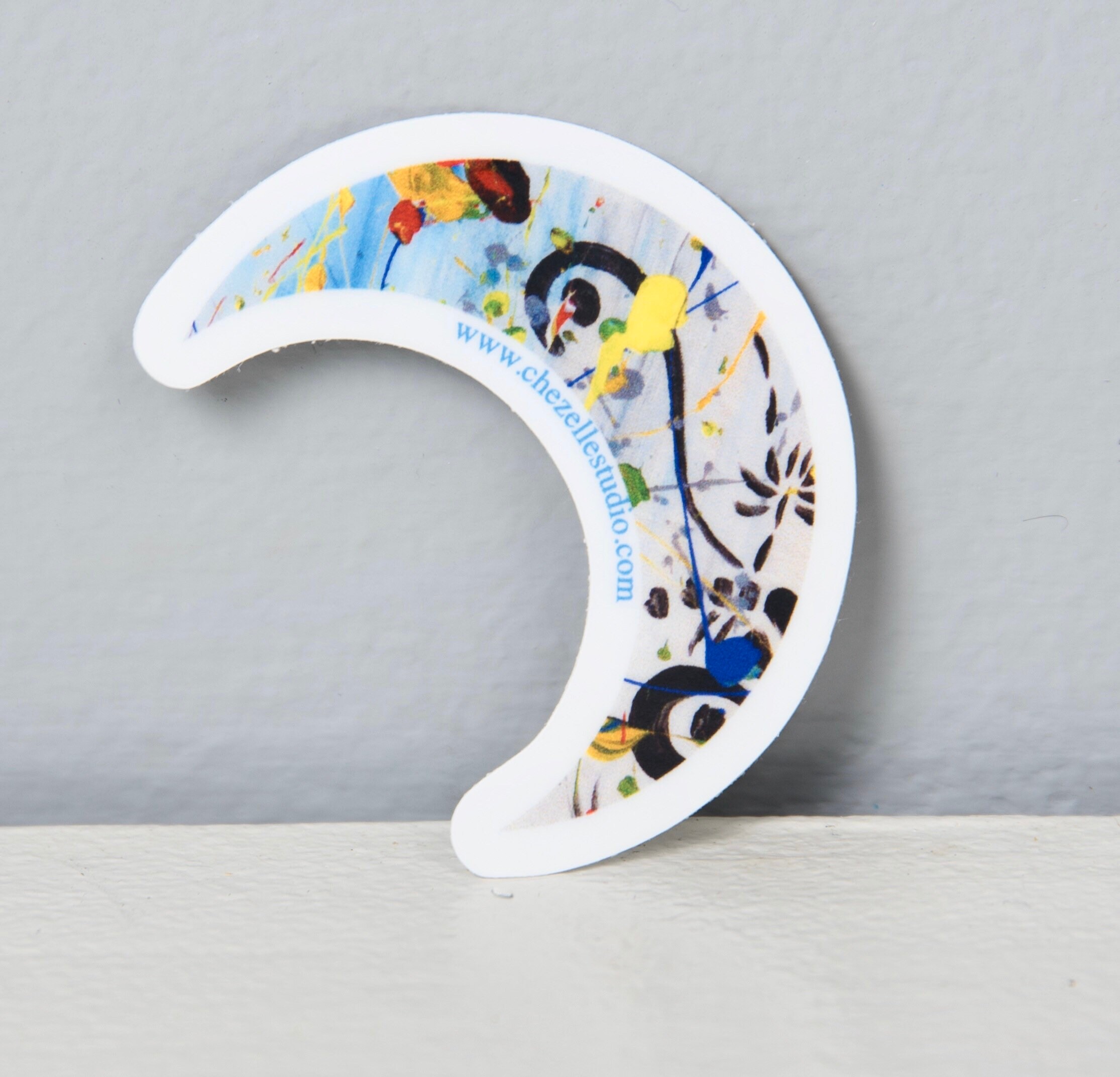 Abstract Crescent Moon