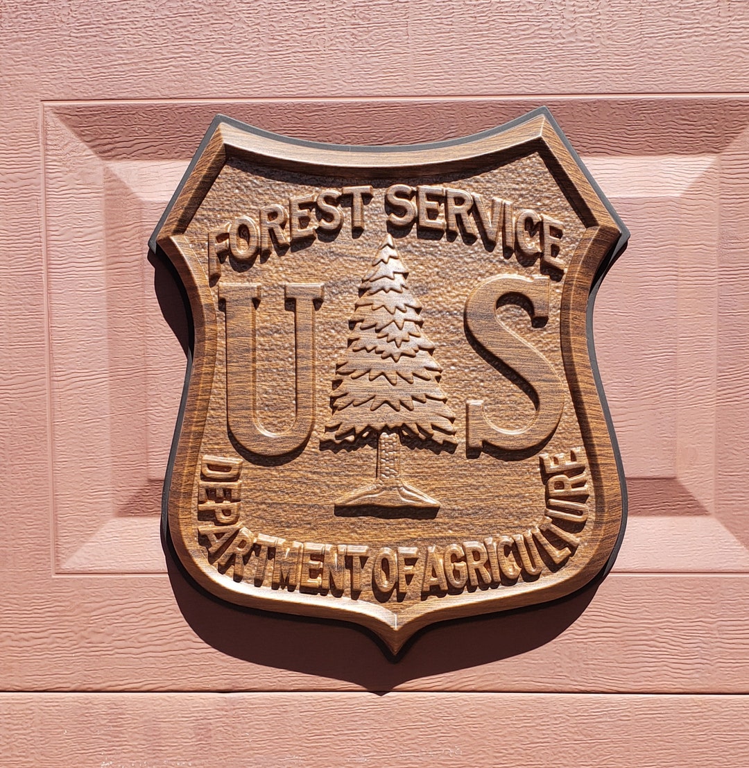 Forest Service Shield Display Sign - Etsy
