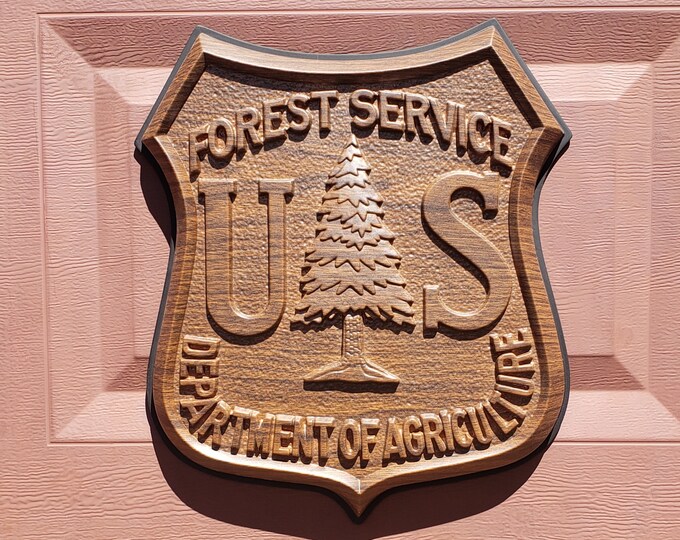 Forest Service Shield Display Sign - Etsy