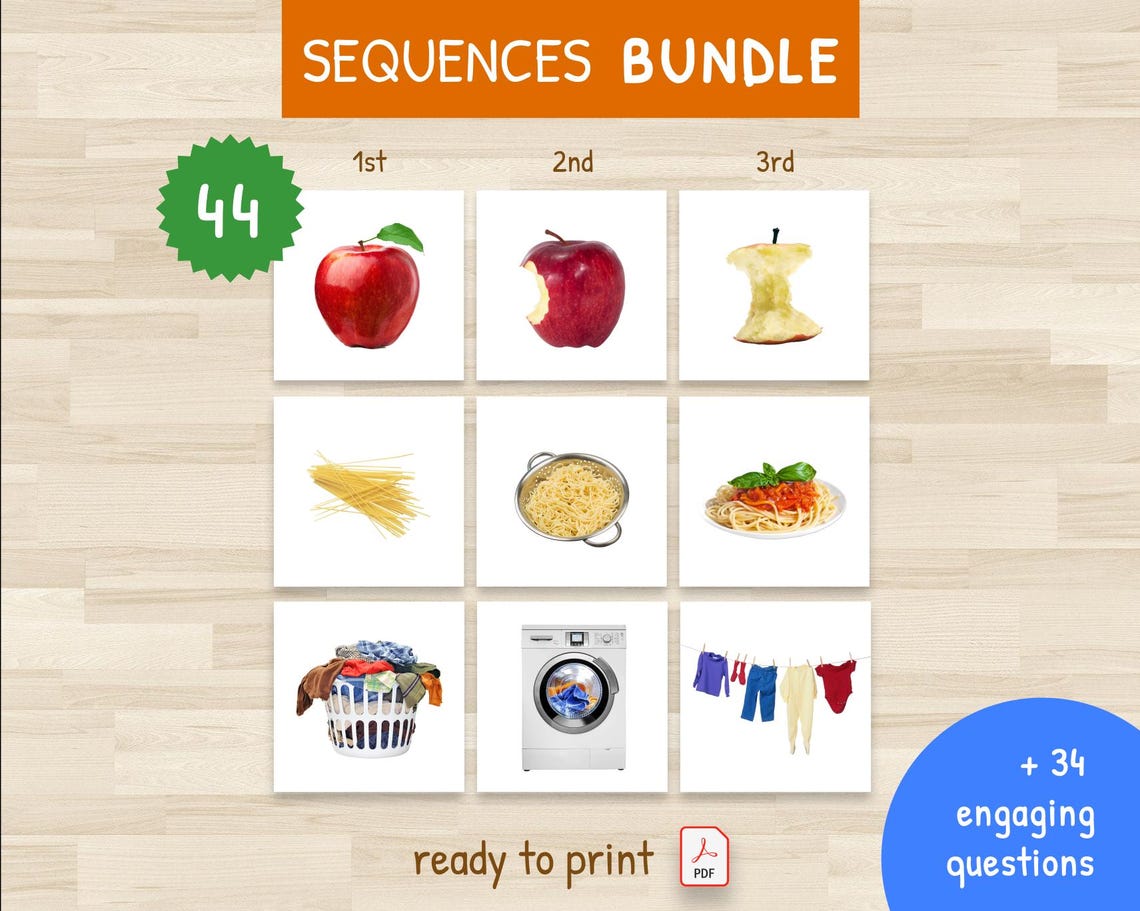 3-step Sequencing Exercise – Kids Sequencing Activities – 44 ...