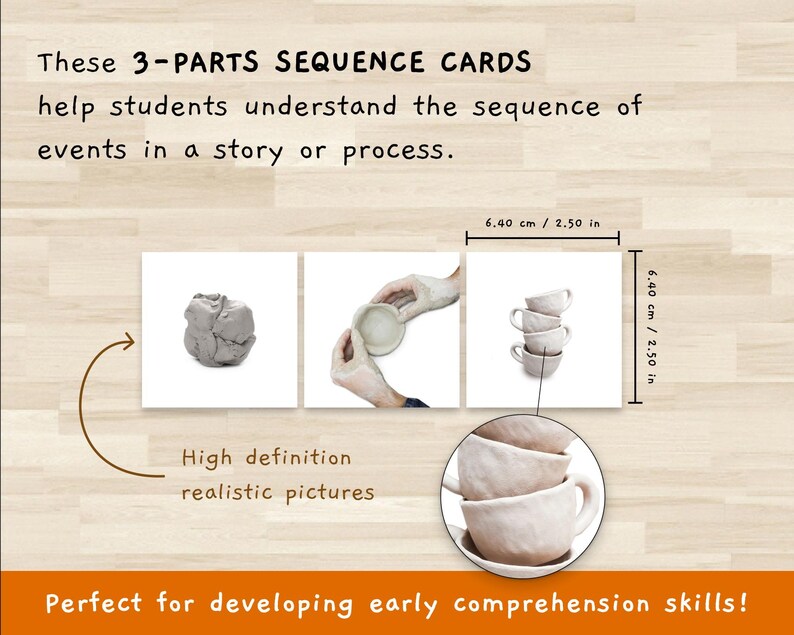 Montessori Educational Sequencing Cards Activity Sequence Flashcards ...