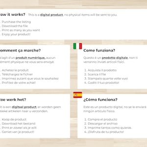 Bilingual Number Cards | Flashcards | Minimalist Watercolor Effect ...