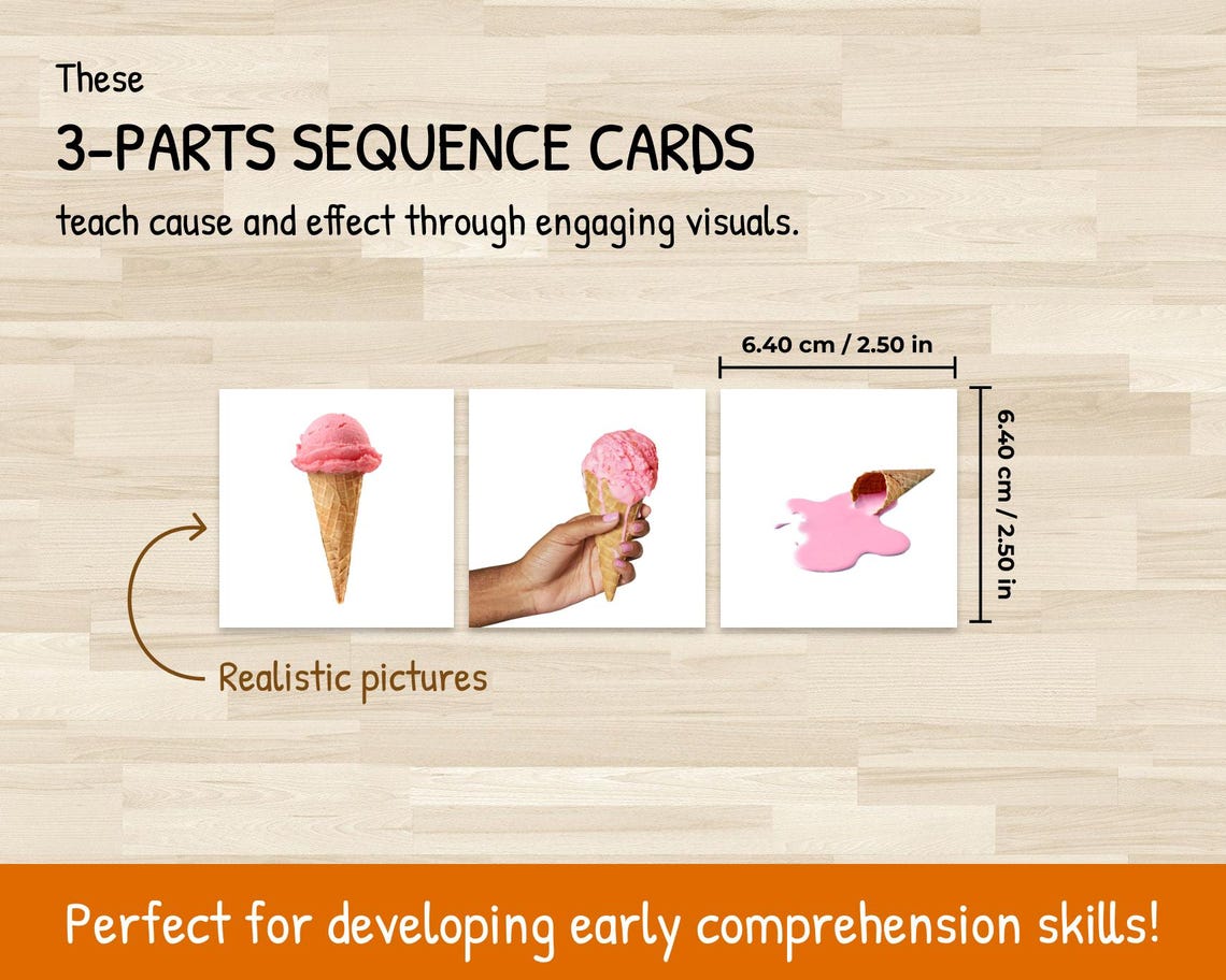 12 Montessori Educational Sequencing Cards Activity Sequence Flashcards ...