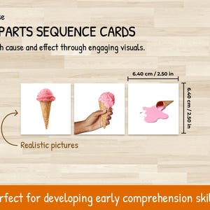 12 Montessori Educational Sequencing Cards Activity Sequence Flashcards ...