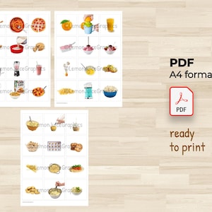 Recipe Sequencing Cards Montessori Activity How to Cook Food ...