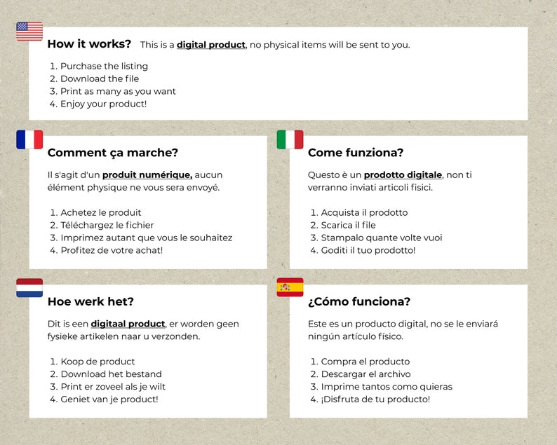 22 Montessori EDITABLE Flash Cards in French Dutch Montessori Cards ...