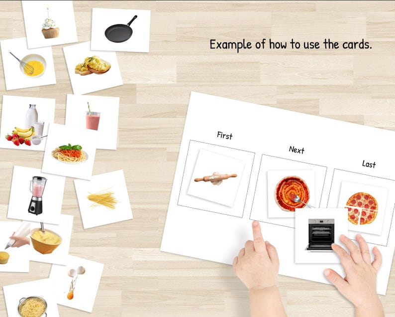 Recipe Sequencing Cards Montessori Activity How to Cook Food ...