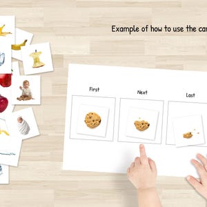 12 Montessori Educational Sequencing Cards Activity Sequence Flashcards ...