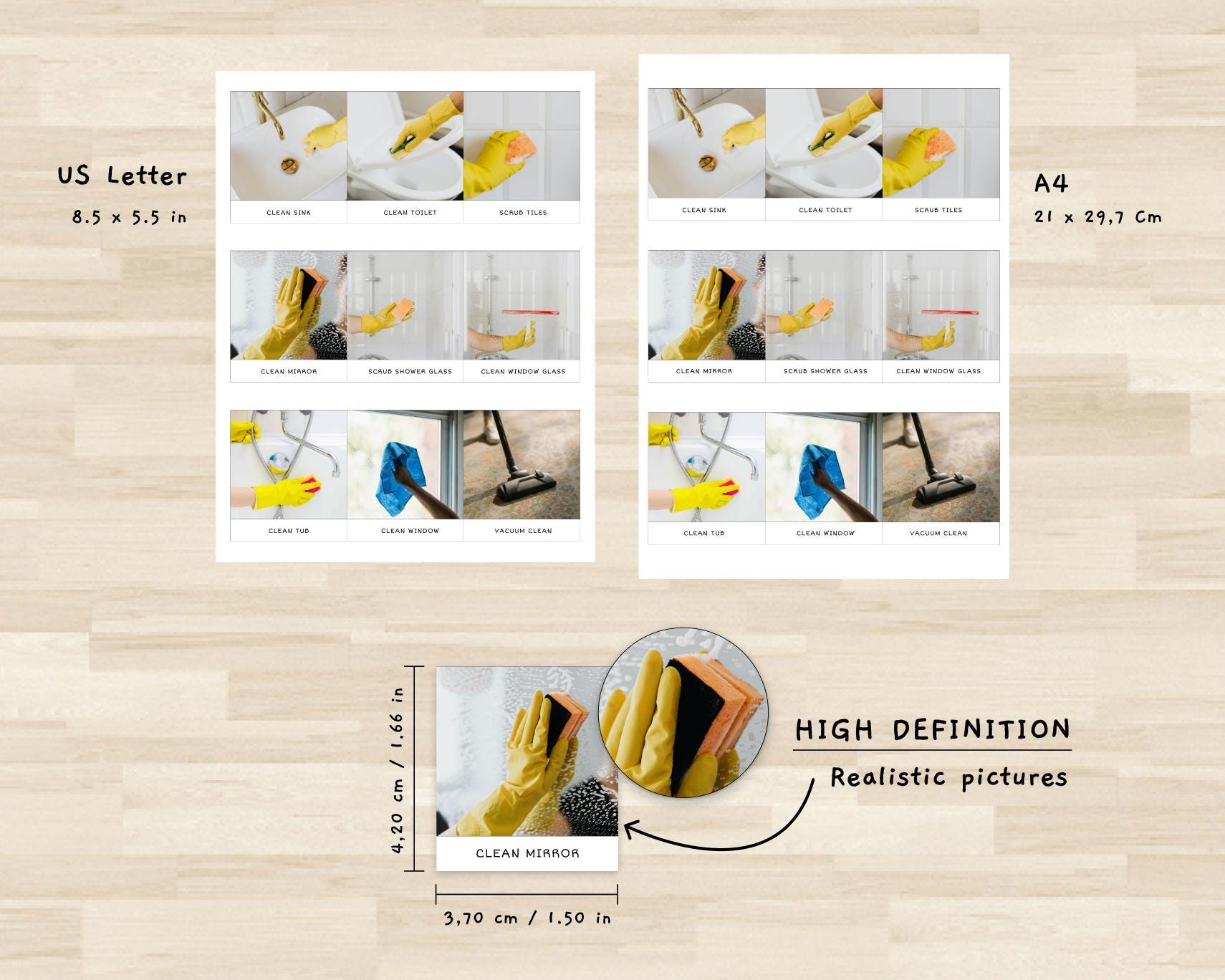 56 PERSONALIZED CHORES CARDS Montessori Activity Home Organization ...