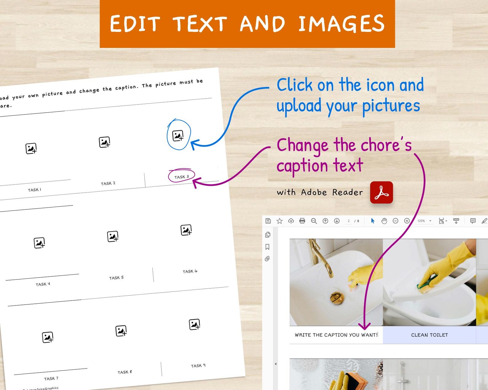 56 PERSONALIZED CHORES CARDS Montessori Activity Home Organization ...